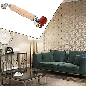 Sumnacon 2 in 1 Welding Handheld Roller, 40mm Silicone Seam Roller and 6mm Interal Corner Brass Penny Roller for PVC/TPO/EPDM Ply Roofing Tape, Sound Deadening, Banner, Wallpaper