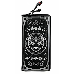 Lost Queen Spellbinder with Cat Pentagram and Occult Symbols Women's Witchy Wallet