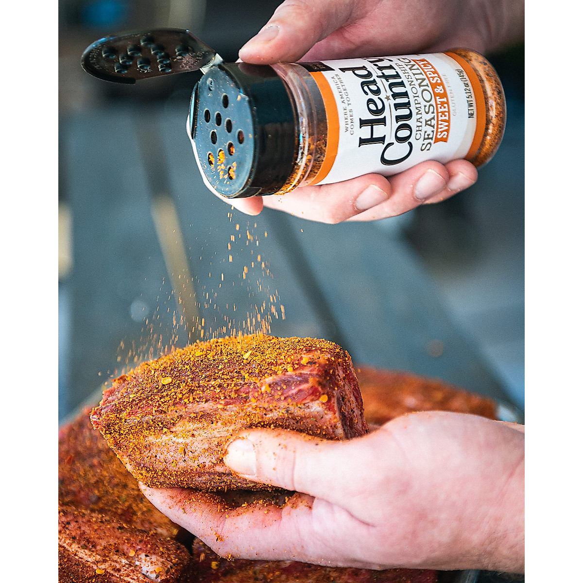 Head Country Bar-B-Q Championship Seasoning, Sweet & Spicy | Gluten Free, MSG Free Barbecue Seasoning With No Allergens | Sweet, Smoky Dry Rub Great On BBQ Chicken, Pork & Ribs | 5.12 Ounce, Pack of 1
