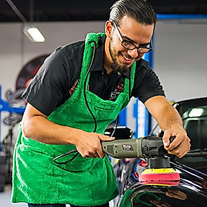 Chemical Guys MIC_APRON1 Microfiber Detailing Apron with Pockets and Hook and Loop Straps for Cords