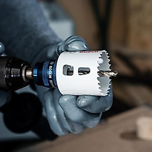 Bosch Professional 1x Pilot Drill Bit Plus HSS-Co (Socket Hexagonal Shank, 7.15 x 85 mm, Accessory Hole Saw)