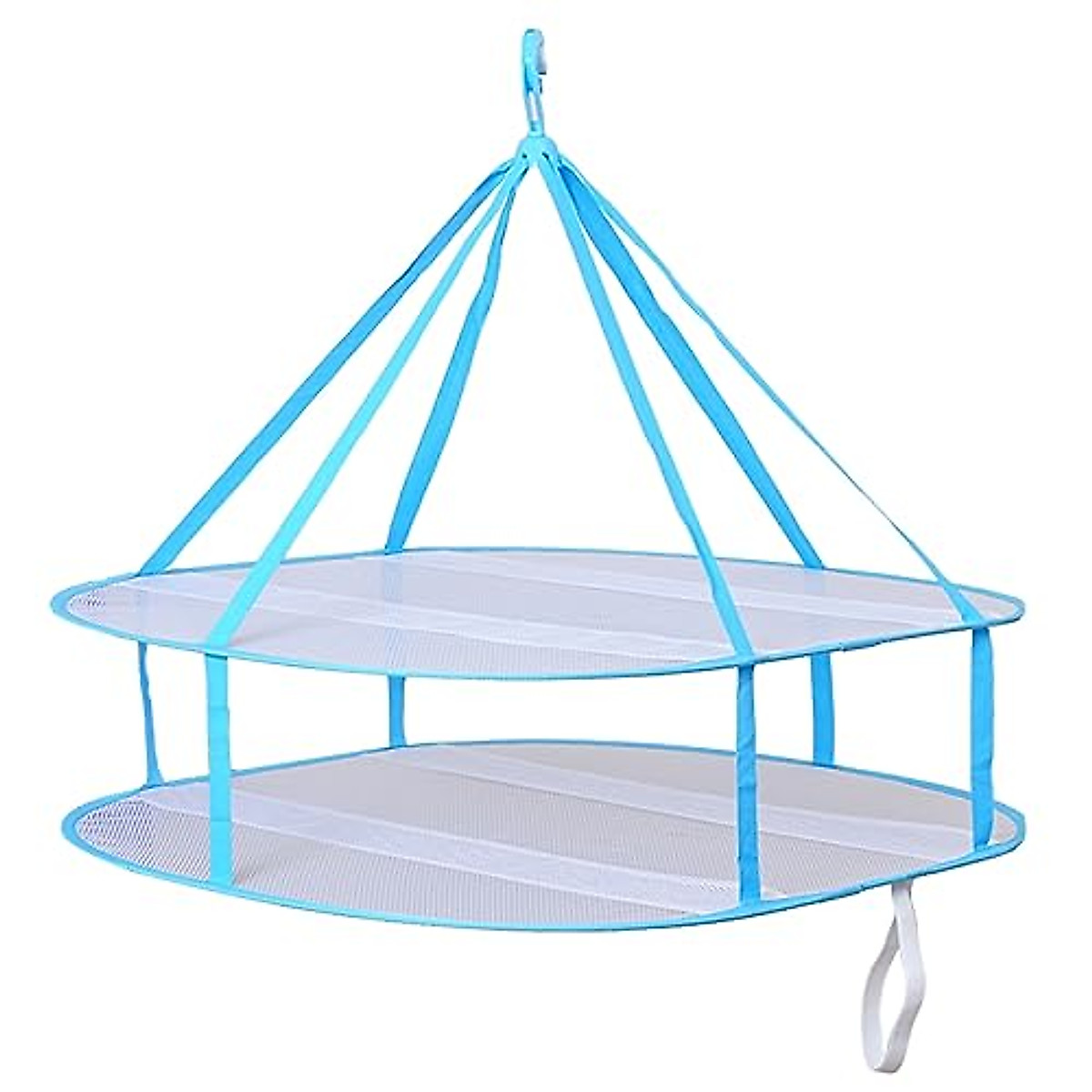 Alipis 3pcs 2 Hanging Flat Clothes Rack Collapsible Clothes Drying Rack mesh Laundry Drying Basket Collapsible Laundry Drying Rack Collapsible Drying Rack for Clothes Collapsible Hangers