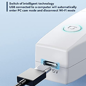 ASDCFS 2MP 1080P WiFi Electron Microscope USB Mobilephone Computer Connecting Microscope Photo Video Portable Electron Microscop (Color : A, Size : See Figure)