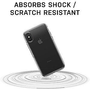 OtterBox Symmetry Clear Series Case for iPhone X & iPhone Xs with Alpha Glass Screen Protector Bundle - Eco-Friendly Packaging - Clear