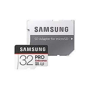 Samsung PRO Endurance 32GB 100MB/s (U1) MicroSDXC Memory Card with Adapter (MB-MJ32GA/AM) , Black/White