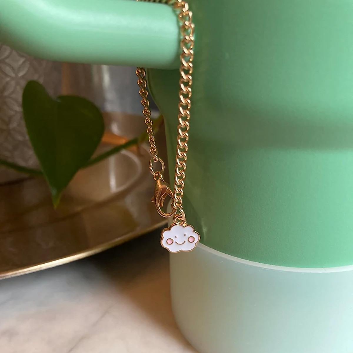 Ekarley Water Bottle Charm Accessories for Stanley Cup, 3PCS Tumbler Rainbow Charm Compatible with Simple Modern, Yeti, Hydro Flask for Handle