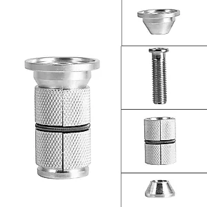HERCHR Bike Headset Expander, 28.6mm Bicycle Expansion Bolt Bike Headset Screw for Road Bike Top Cap Nut Plug Bolt Stem