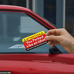 160psc You Parked Like an Idiot Business Cards Bad Parking Cards 3.5"x2" Multi Reasons Violation Stocking Stuffers for Adults