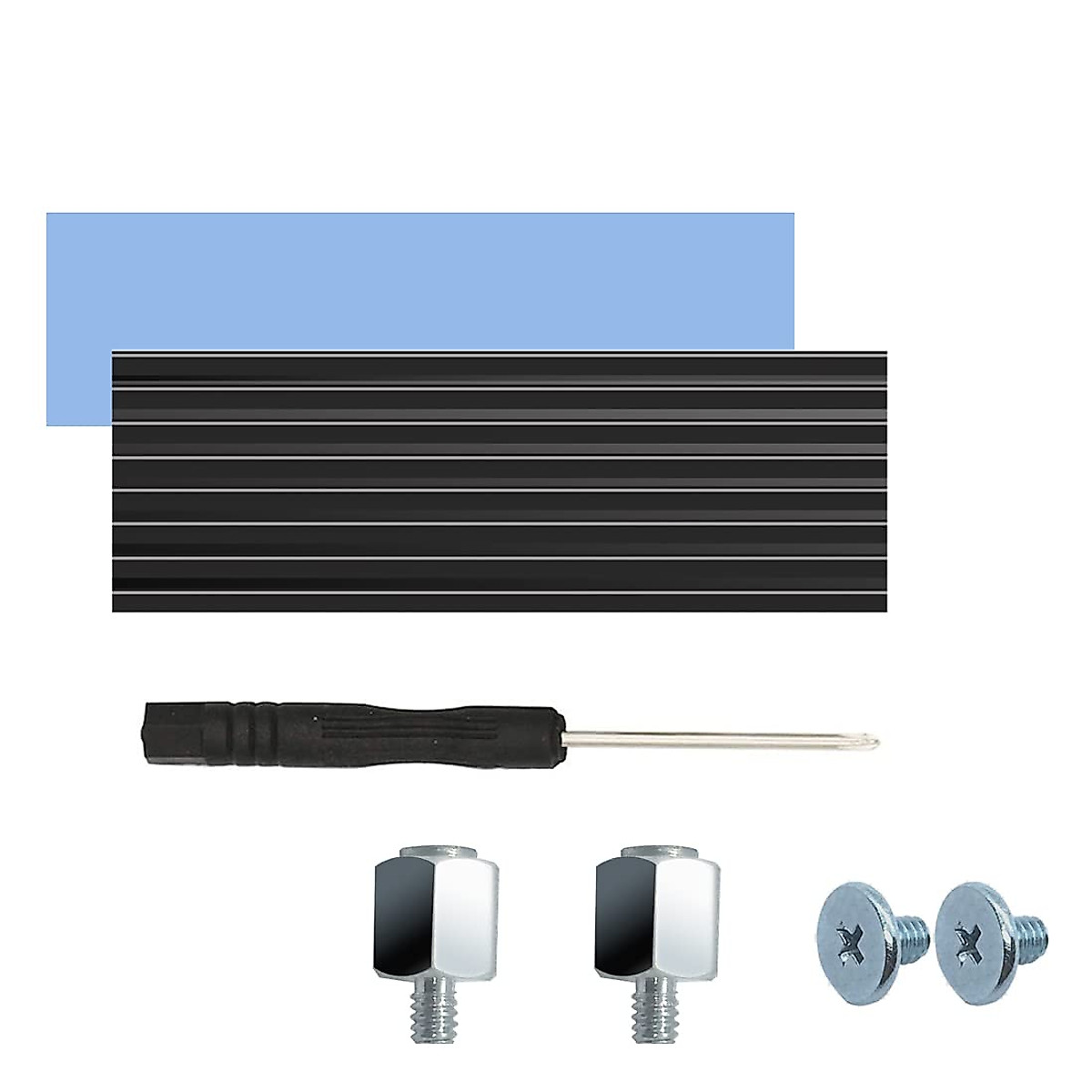 SGTKJSJS M.2 Screw Heatsink Kit,NVMe Screw m.2 PS5 Cooling Mounting 2280Thermal pad Kit