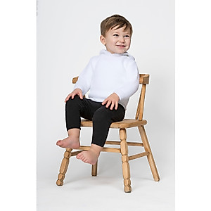 Julius Berger Personalized Baby Gifts - Monogram Included, Zip Back Baby Sweater, Hoodies, Cardigan, Made in USA - 6 Months - White