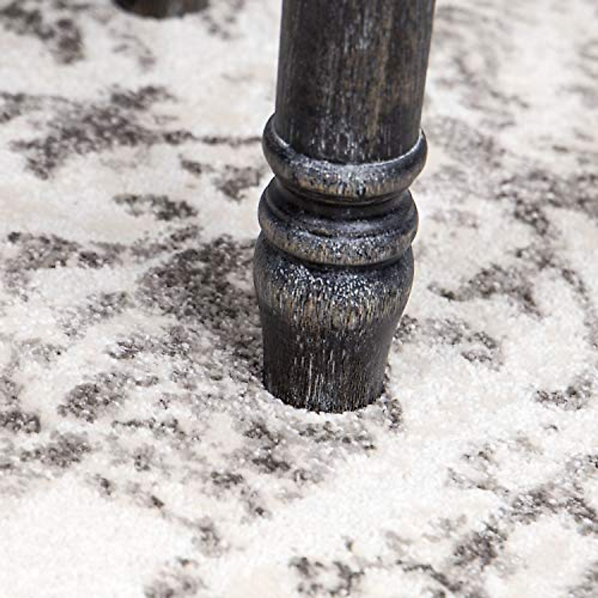 My Texas House Illusions The State House Natural Off White Area Rug, 5'3" x 7'6"