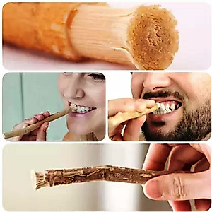 Billion Deals Natural Traditional Miswak (sewak) Peelu Chewing Stick Toothbrush for Whiter Teeth -15pc