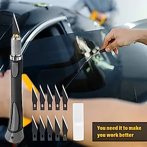 NEWISHTOOL Hobby Knife Precision Craft Knife Set Utility Exacto Knife with 10 PCS Fine Point Razor Art Knife Tool for Architecture Modeling, Pumpkin Cutting, Scrapbooking, Wood Working Stencil