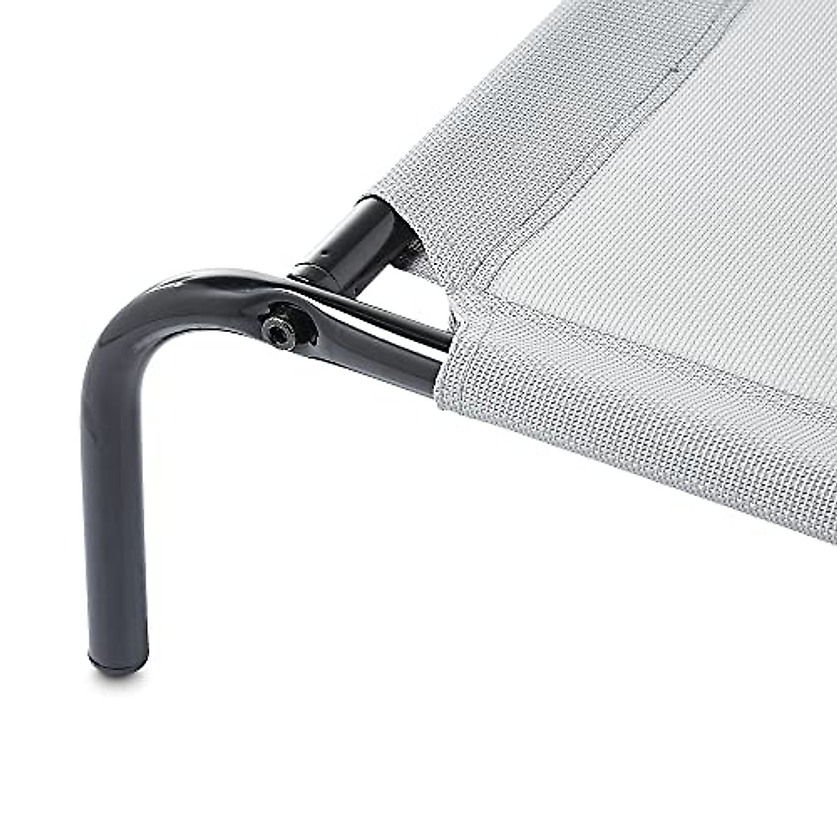 Amazon Basics Cooling Elevated Dog Bed with Metal Frame, Large, 51 x 31 x 8 Inches, Grey