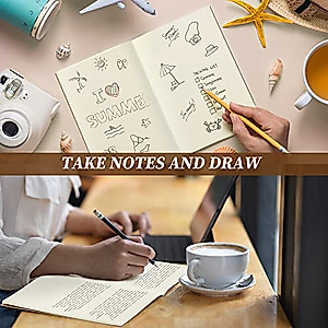 30 Pack A5 Kraft Notebooks, Composition Notebooks, Unlined Blank Journals Bulk Sketch Notebooks , 60 Pages Paper Sketch Notebook for Kids Women Men Boy Girls, School Office Supplies (Kraft Color)