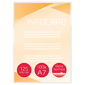 GBC Document Laminating Pouches A7 2X125 Micron Gloss (100 Pack)