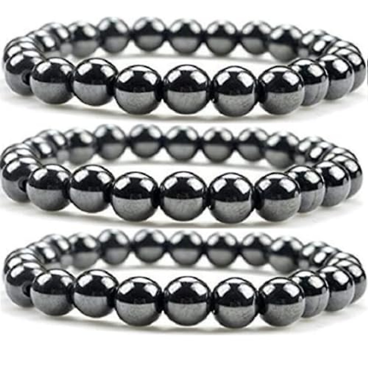 Drkao 2 Pack Magnetic Anklets Bracelets, Ankle Wrist Band, Magnetic Therapy, Support the Immune System, Amazing Gift Relieve Stress and Frustration