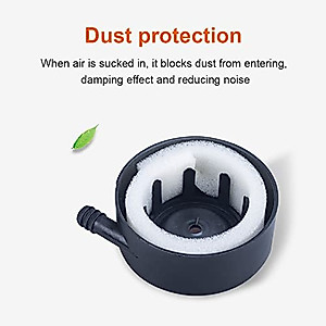 SEAJOEWE Commercial Air Pump 18 Watt Single Outlet, 6 Valve Manifold for Aquarium, Fish Tank, Fountain, Pond & Hydroponics, 396 GPH, Silver