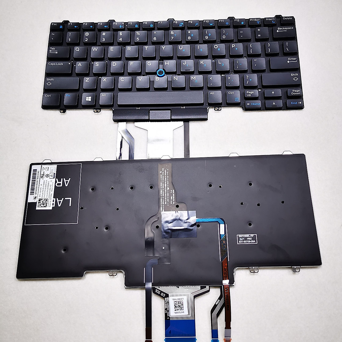 SOUTHERNINTL New Repalcement for Dell Latitude E5450 E5470 E5480 E7450 E7470 E7480 Backlit Keyboard Dual Point PK1313D4B00 D19TR 0D19TR (Without Frame)