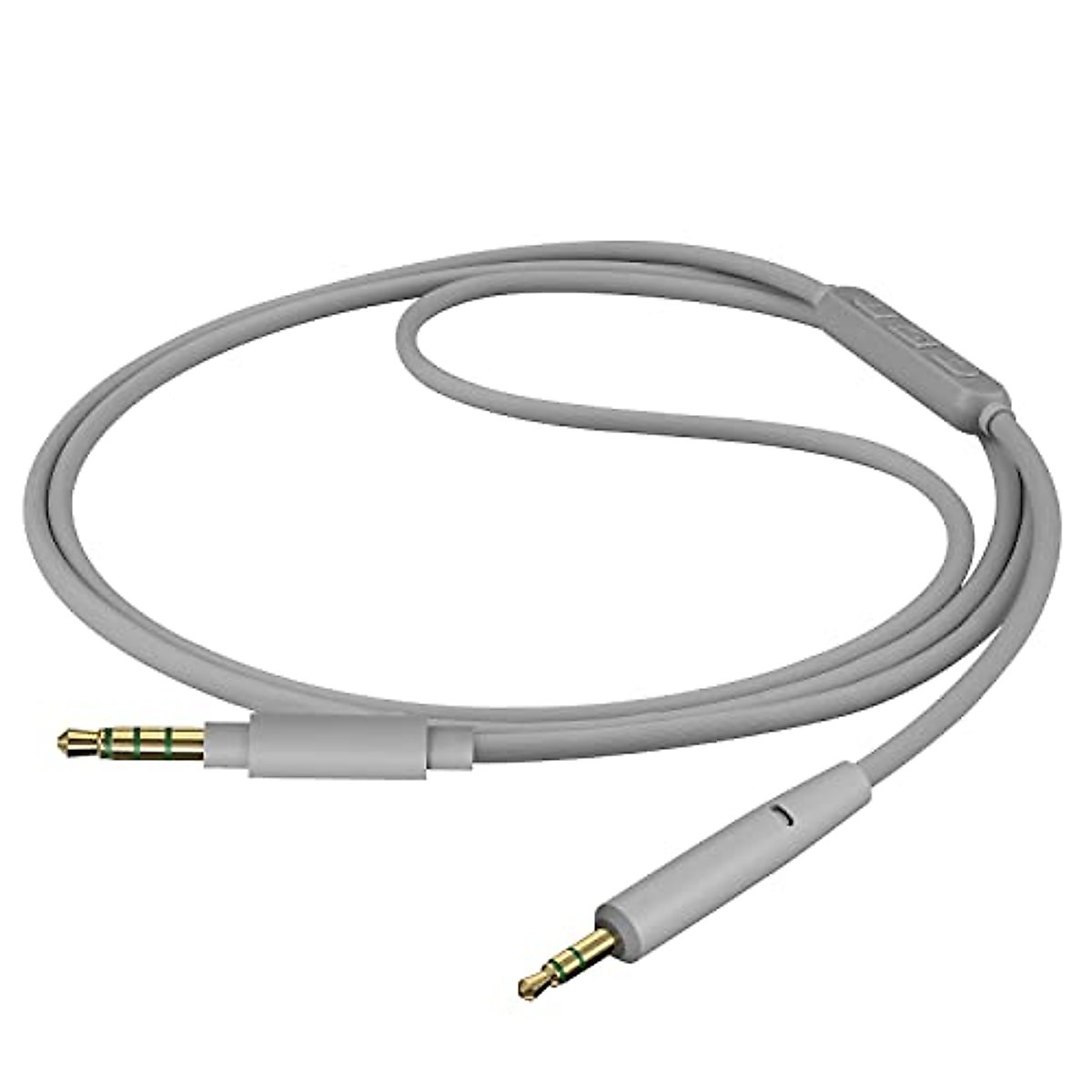 GEEKRIA Audio Cable with Mic Compatible with Bose QuietComfort SE, QC SE, QCSE, QC 45, QC 35 Series II, QC 25, 700 ANC Cable, 2.5mm Replacement Stereo Cord with Inline Microphone (4 ft / 1.2 m)