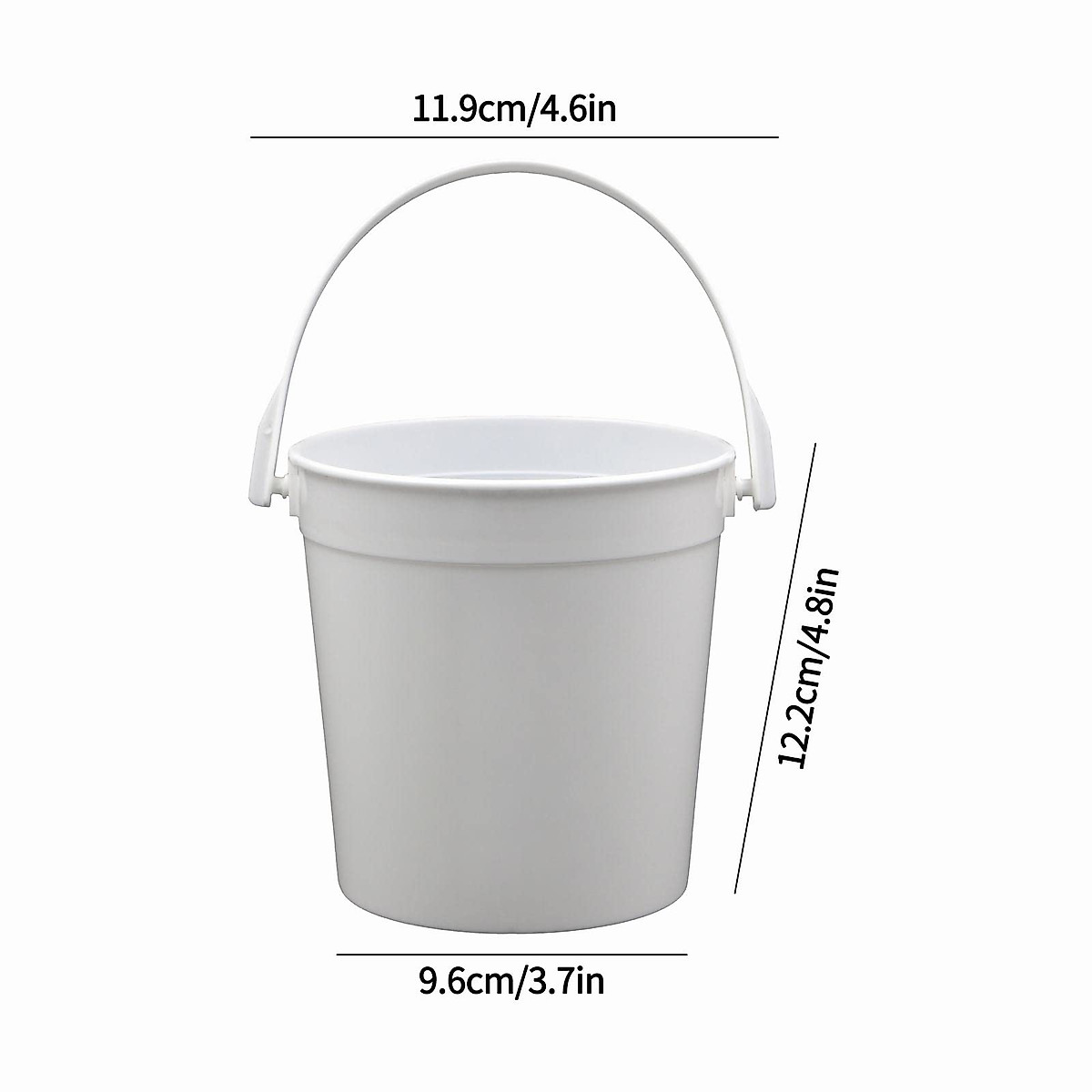 Loyilat 10Pack Plastic Cocktail Buckets For Drinks Anything But A Cup Party Ideas 32oz Reusable Punch Bowls 1 Liter Ice Bucket Smoothie Bucket Tea Glass Bottle Double Wall
