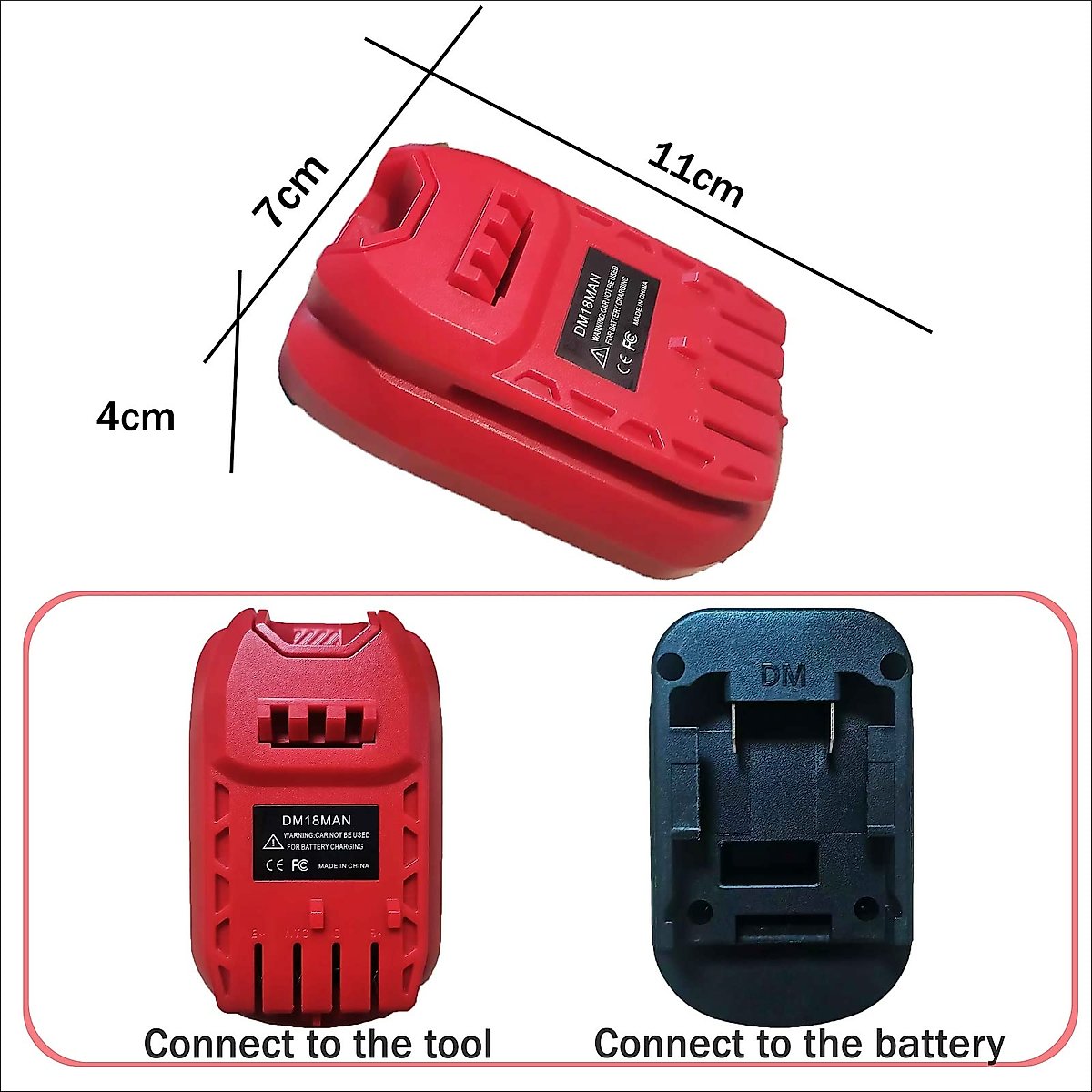 TPDL Adapter for Craftsman V20 Cordless Tools, for DeWalt 20V for Milwaukee M18 Lithium Battery Convert to for Craftsman New 20V Power Tool (Adapter Only)