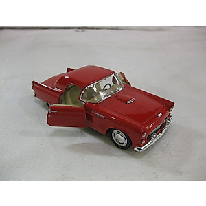 1955 Ford Thunderbird Hard Top In Red Diecast 1:36 Scale By Kinsmart