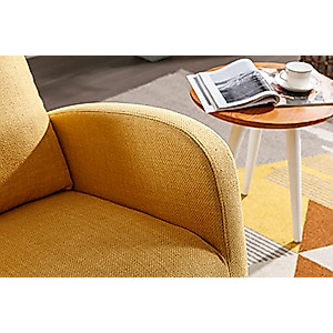 Morhome Nursery Chairs Indoor Rocking Armchair with Side Pocket for Living, Bedroom, Baby Room, Dark Grey