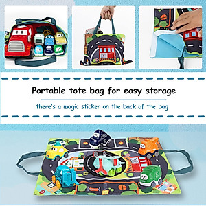 SQZUWIT Toddler Toys Car for 1 2 3+ Year Old Boys - 11 in 1 Music and Lighting Carrier Trucks - Age Kids 4-6 Toys 12-18 Months Christmas Party Birthday Baby Gift Toddler Toys Age 1-2