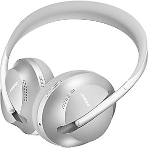 Bose Noise Cancelling Headphones 700 — Over Ear, Wireless Bluetooth Headphones with Built-In Microphone for Clear Calls & Alexa Voice Control, Silver Luxe