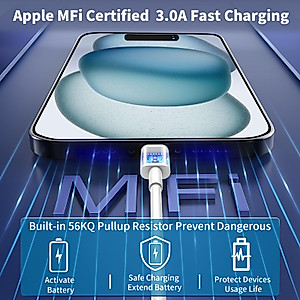 【MFi Certified】iPhone 15 Charger Fast Charging, Assrid 3Pack 20W USB-C Power Type-C Wall Charger Block+6FT USB-C to USB-C Charge Cable for iPhone 15/15 Plus/15 Pro/15 Pro Max/iPad Pro/Air/Mini/AirPods