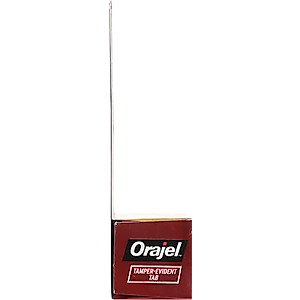 Orajel 4X for Toothache & Gum Pain Severe Gel Tube, No Color, 0.25 Ounce