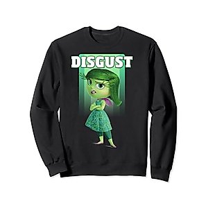 Disney Pixar Inside Out Disgust Green Retro Poster Logo Sweatshirt