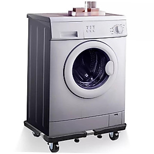 DOITOOL Wheel Mobile Bracket Soup Bowl with Lid Dolly Wheels Portable Mini Fridge Mini Fridge Stand Washer Base Portable+washing+machine Stainless Steel Trailer Electrical Appliance