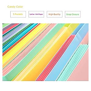 Expanding File Folders, Plastic A4 Letter Size Document Organizer with File Folder Labels for School Office Home (Yellow)