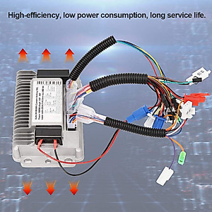 Alomejor Motor Controller, 60V 72V Universal 3 Mode High Power Brushless Motor Controller for E Bike Electric Bike Scooter