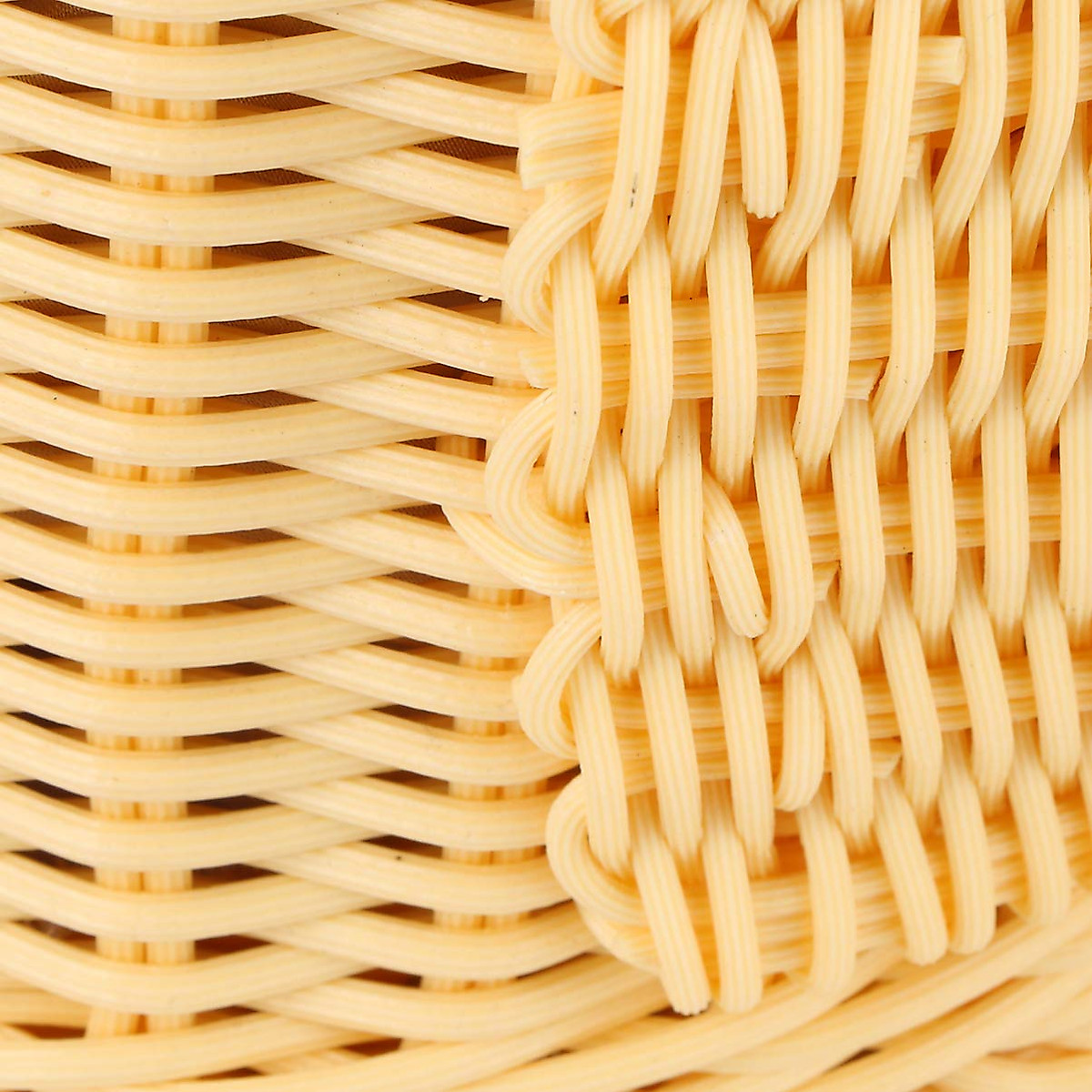 Cabilock Rattan Bread Basket Rattan Food Basket 1pc Bamboo Fruit Stand Candy Child Food Serving Baskets Tabletop Fruit Basket