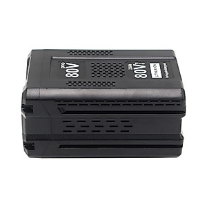 Kemjio 80V 2.0Ah Battery Replacement for Greenwks PRO 80V Max Lithium Ion Battery GBA80200 GBA80250 GBA80400 GBA80500 Compatible with GCH8040 GST80320 ED80L00 BL80L00 2502202 GCS80450 CS80L01