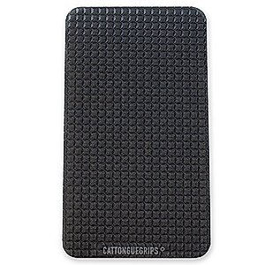 Non-Abrasive Cell Phone Grip by CatTongue - 2.25” x 4” Non Slip Grip for Smartphones Compatible with iPhone and Android, Universal Grip with No Added Bulk (Kitty Cat, Midnight)