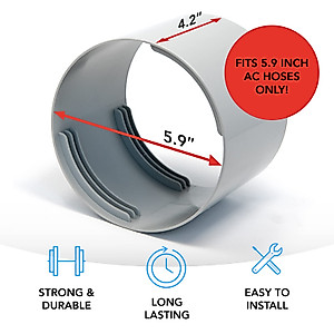 Kraftex 5.9inch Portable AC Hose Connector, Portable AC Hose Extension use as 5.9 Inch Portable Air Conditioner Hose Coupler. Parts for Air conditioner Exhaust Hose, lg portable ac vent hose extension