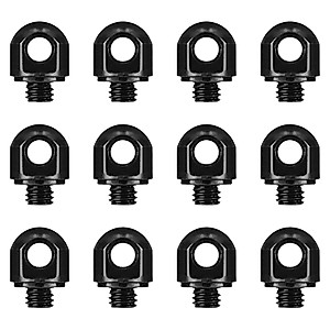 VicBre 12pcs Sling Swivel Stud Base Short Screw 10-32 Thread for Bipod/Swivel