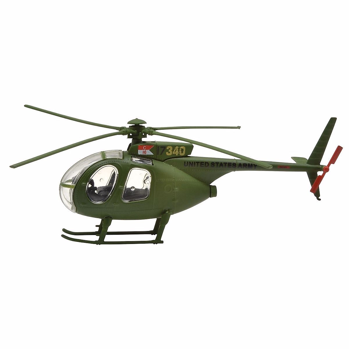 Hughes OH-6 Cayuse diecast 1:72 helicopter model (Amercom HY-47)