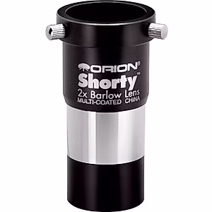 Orion 08711 Shorty 1.25-Inch 2x Barlow Lens (Black), Single