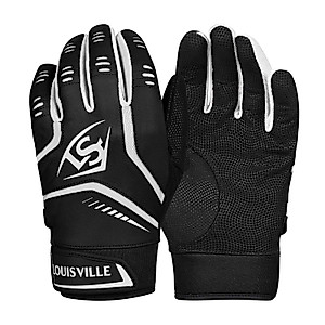 Louisville Slugger Omaha Adult Batting Gloves - Medium, Black
