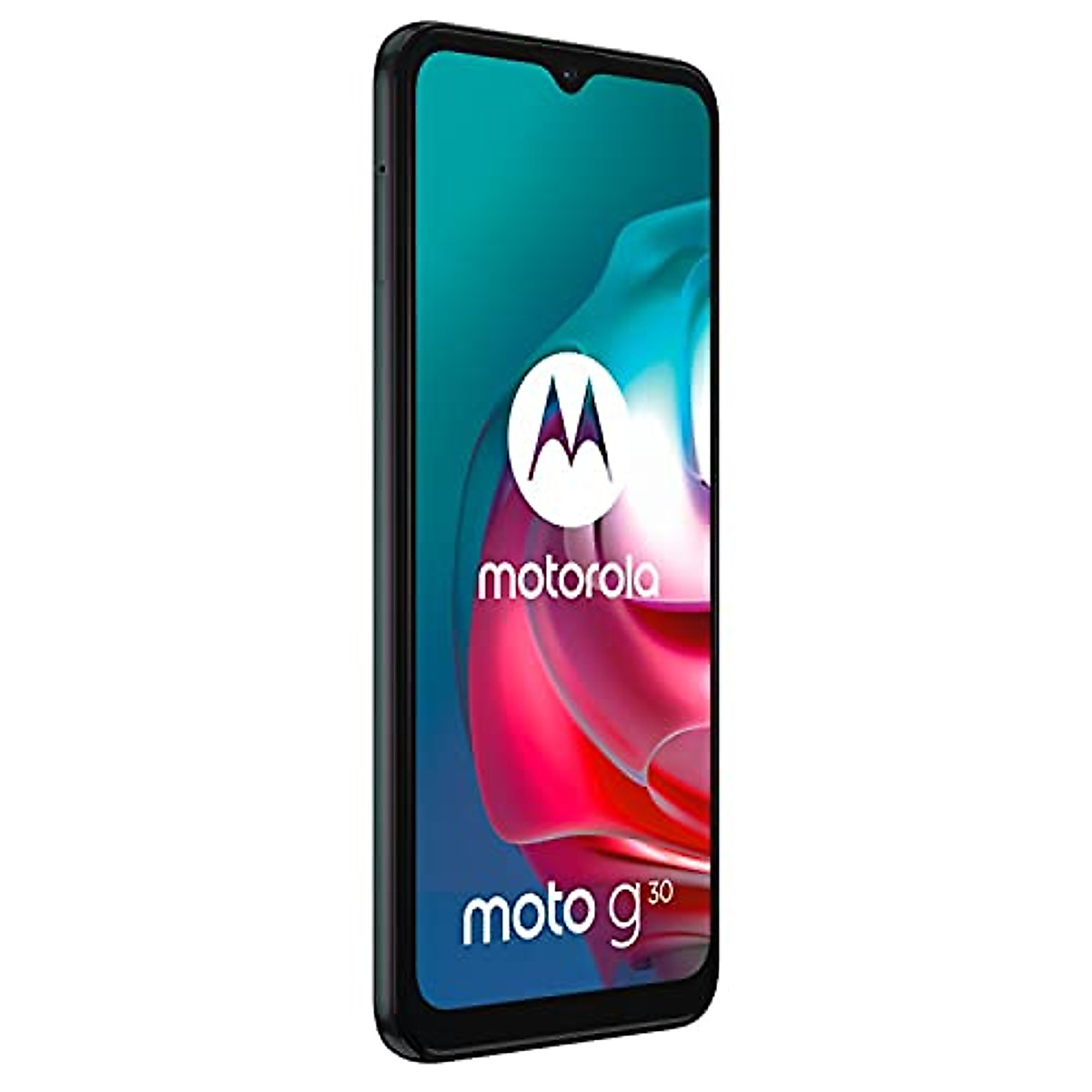 Moto G30 XT2129-2 4G LTE 128GB + 4GB GSM Global Unlocked Triple Camera International Version (No US Warranty) (Not Verizon Sprint Boost Cricket) (w/Fast Car Charger Bundle) (Dark Pearl)