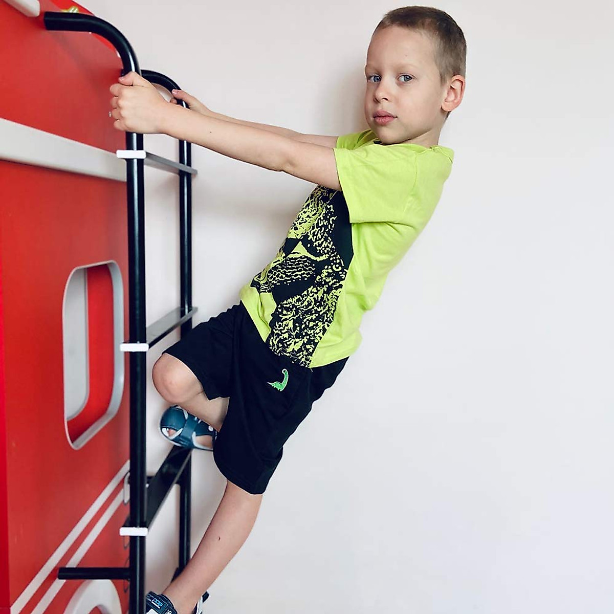 IjnUhb Toddler Boy clothes Cartoon Cotton Summer Short Sleeve T-Shirt and Shorts Kids Outfit Set (Green Dinosaur 4T