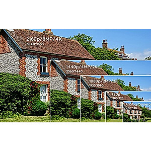 4K PoE Security IP Camera - Compatible with Hikvision DS-2CD2085FWD-I UltraHD 8MP Bullet IR Night Vision Weatherproof 2.8mm Lens, English Version, Firmware Upgradable