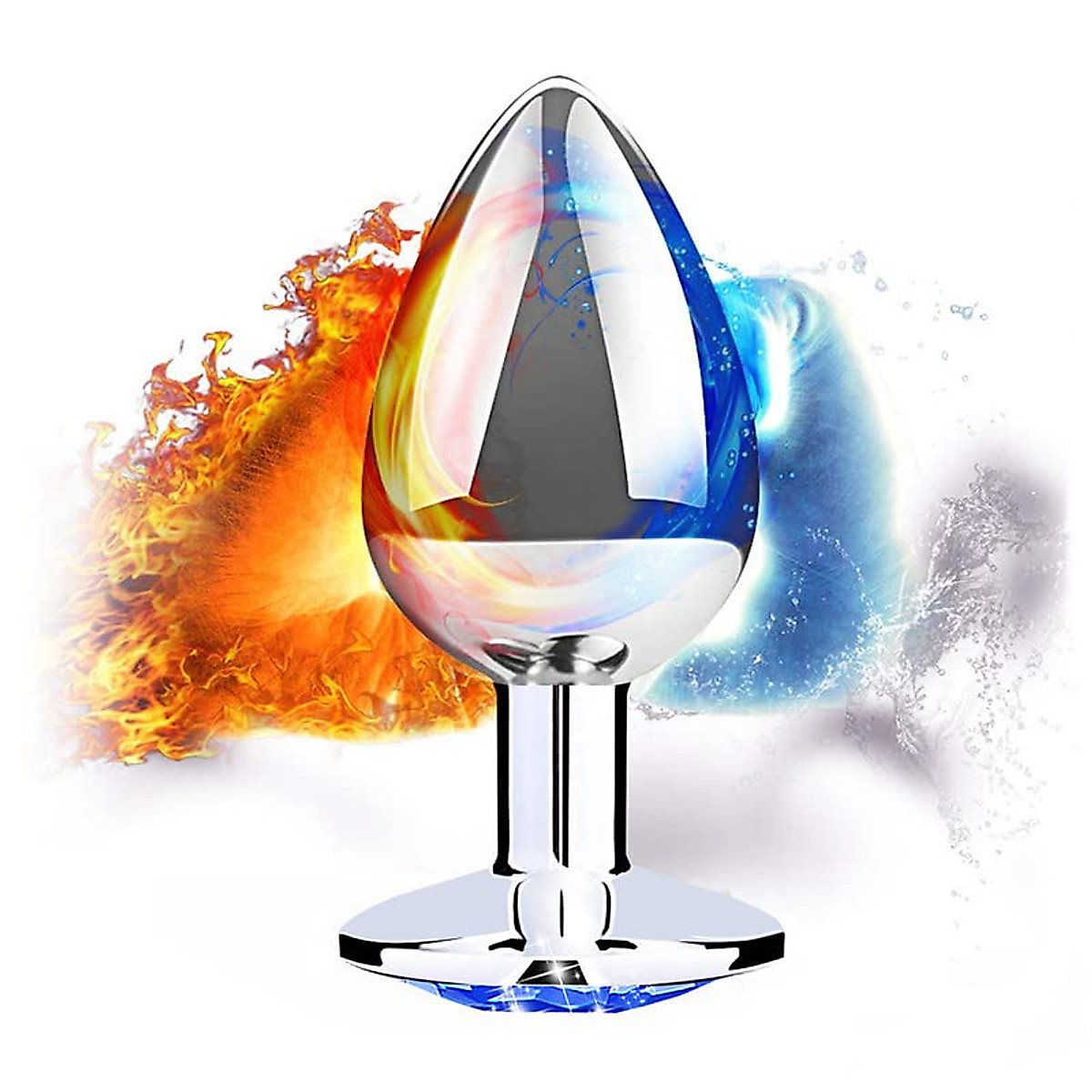 Delicate 3 Pieces Suction Cup Realistic Classic Dick Plug Double Headed Set (Blue) Use with Your Partner