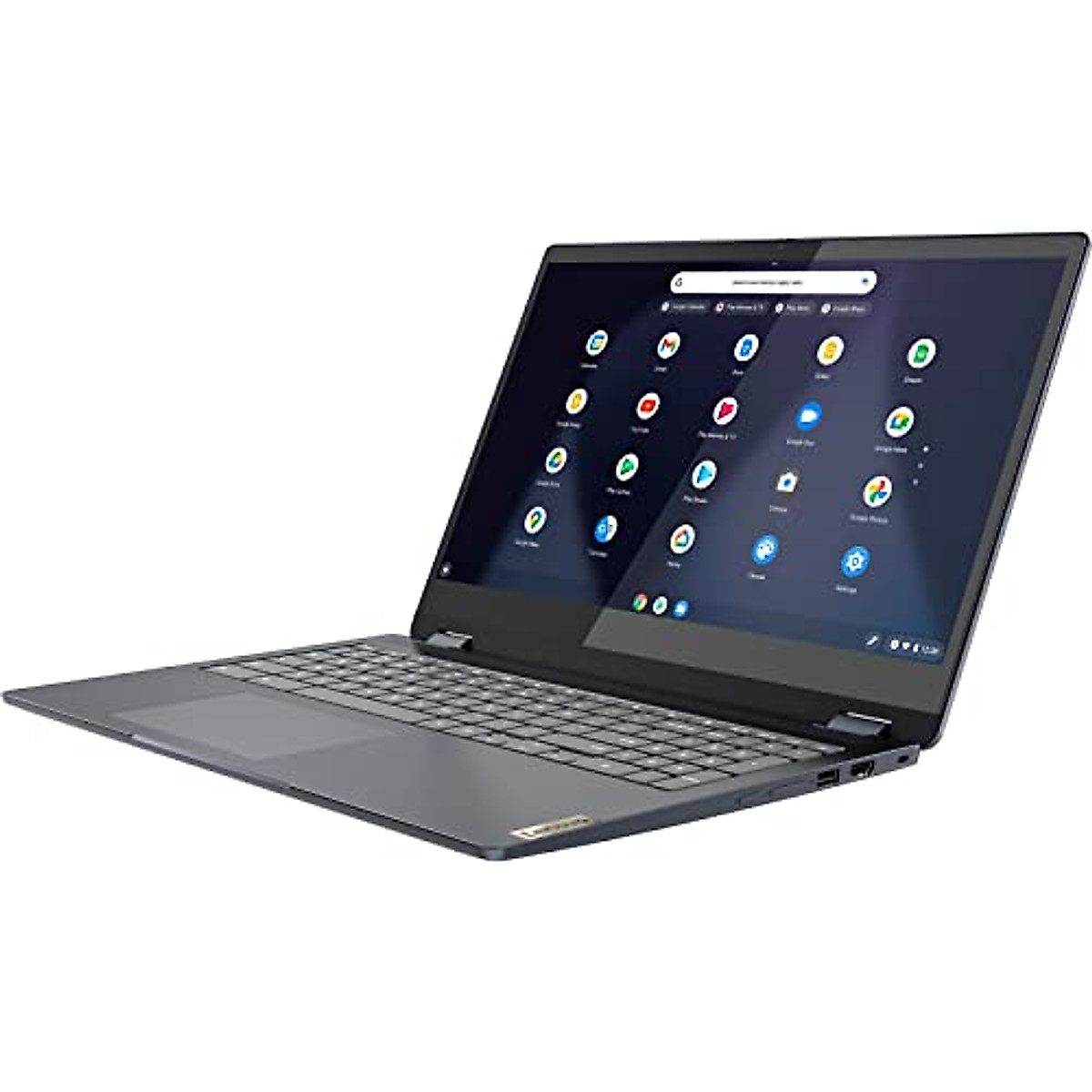 Lenovo Flagship Flex 2 in 1 Chromebook 15.6Inches FHD Touchscreen Business Student Laptop Intel Celeron N4500 Processor 4GB RAM 64GB eMMC Google Classroom Zoom Ready WiFi 6 Webcam Chrome OS Blue