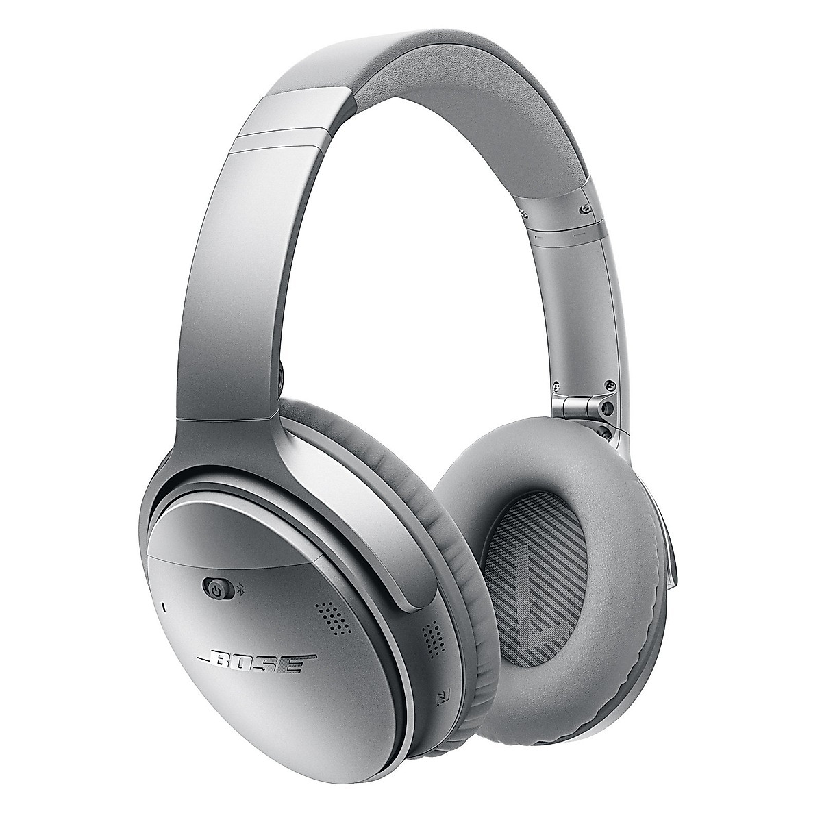 Bose QuietComfort 35 (Series I) Wireless Noise Cancelling Headphones - Silver (Renewed)